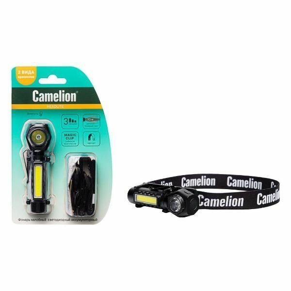 Фонарь налобный Camelion Фонарь налобный аккумуляторный Camelion LED53409