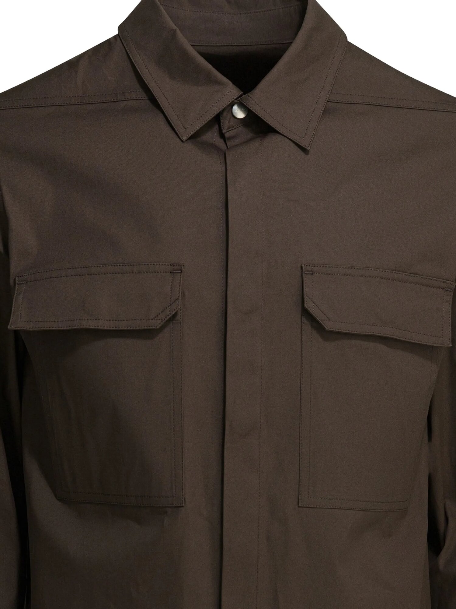 Куртка Rick Owens Webbing-strap flap-pocket shirt jacket, размер 50 — фото 1