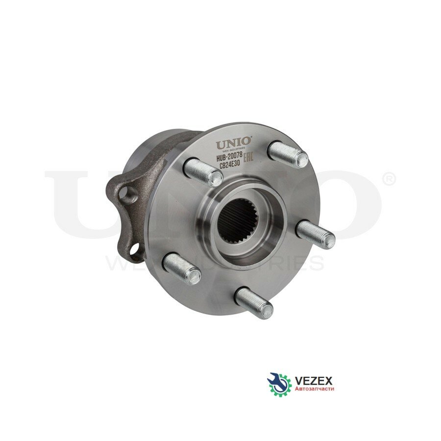 UNIO HUB-20078 Ступица задняя (с ABS) Subaru Forester (SJ/S13) 12-, Impreza (GP, GJ) 11-, XV (GP) 11-