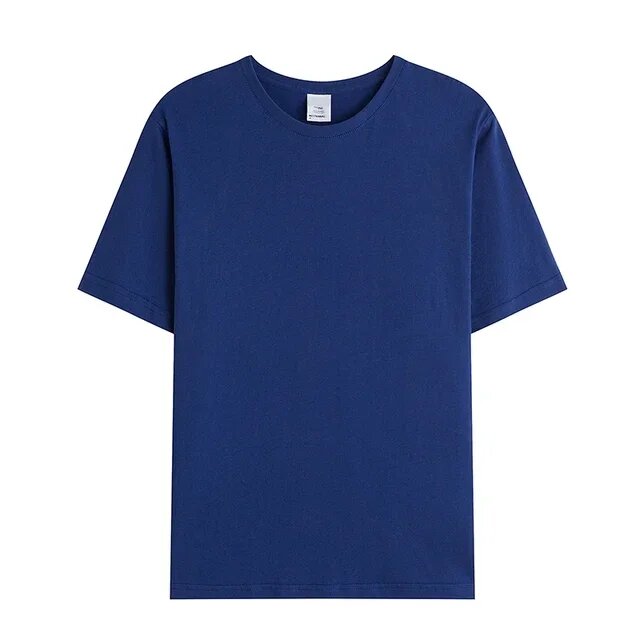 Футболка мужская синяя, 4XL, хлопок