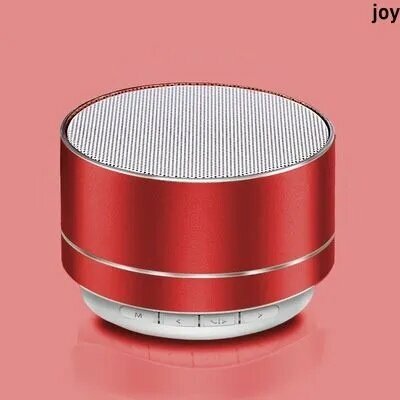 Умная колонка с голосовым помощником, Bluetooth, для дома, качественный звук, компактный дизайн. красный