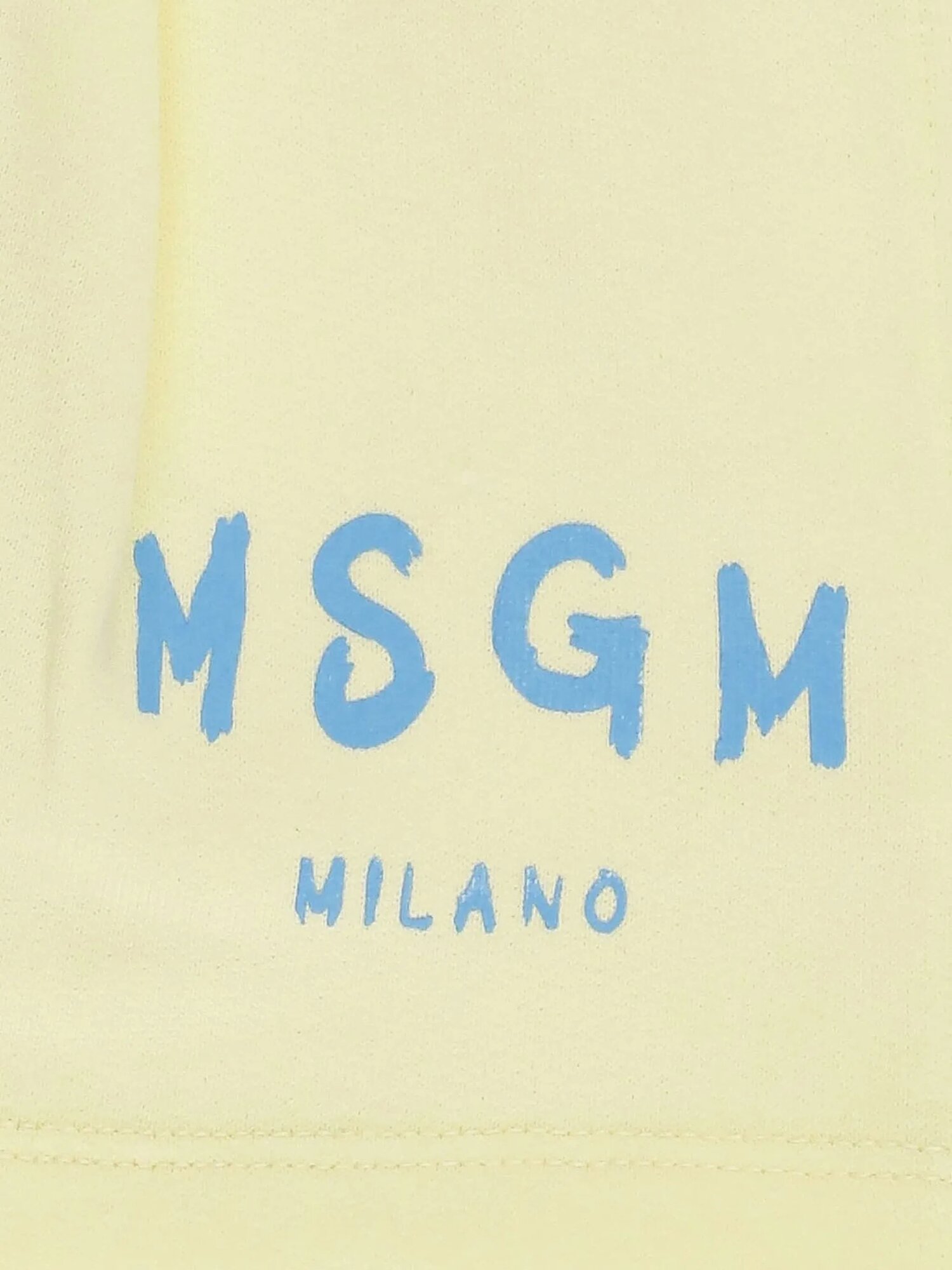 Шорты MSGM Logo-print drawstring shorts, размер 12 лет, Желтый — фото 1