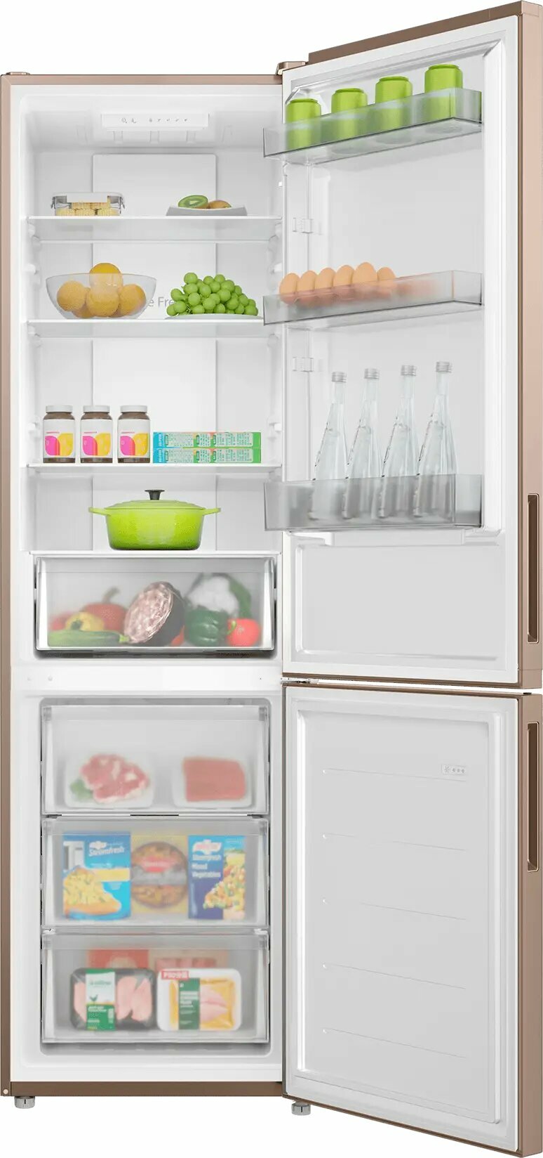 Холодильник CANDY COMBI CFN6200G, высота 200 см , Total No Frost , объем 334 л — фото 1