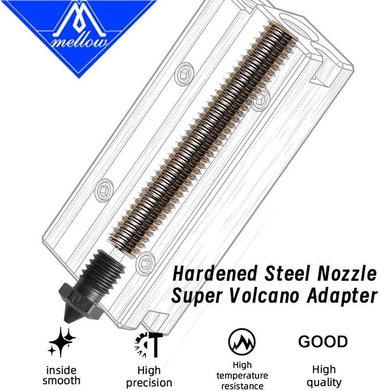 Адаптеры Mellow Copper Super Volcano для сопла 1,75 мм