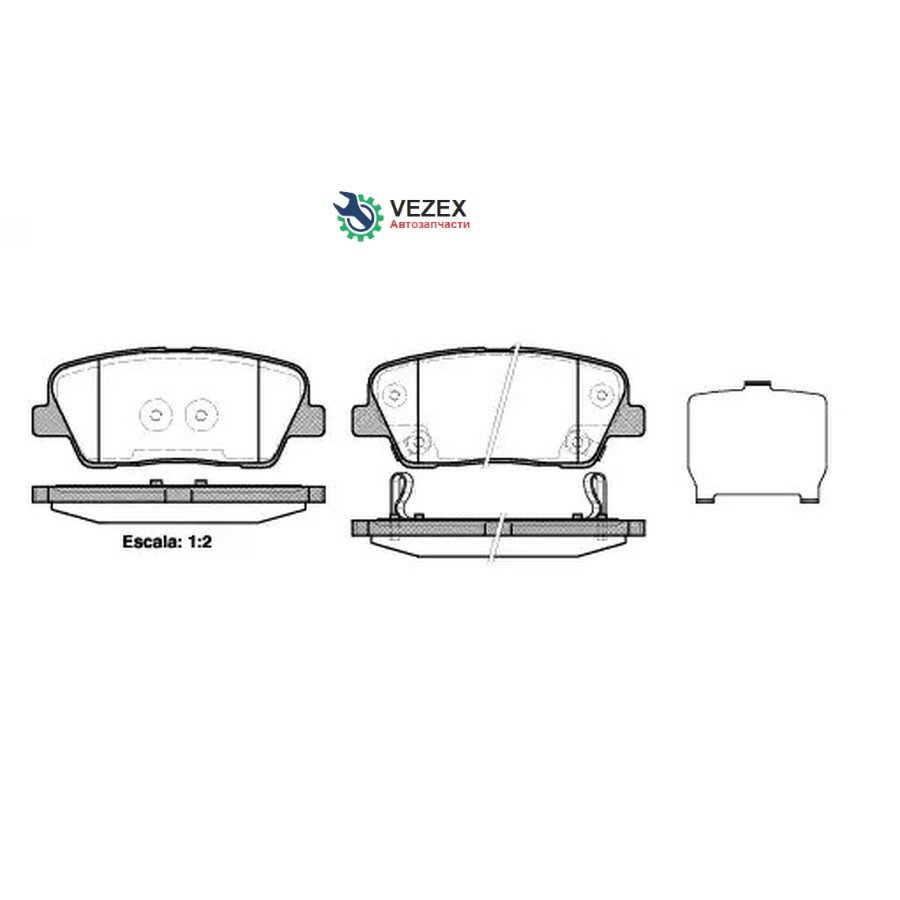 REMSA 127402 1274 02 [583024DU02] ! колодки дисковые з.\ Hyundai Entourage V6 3.8 07>