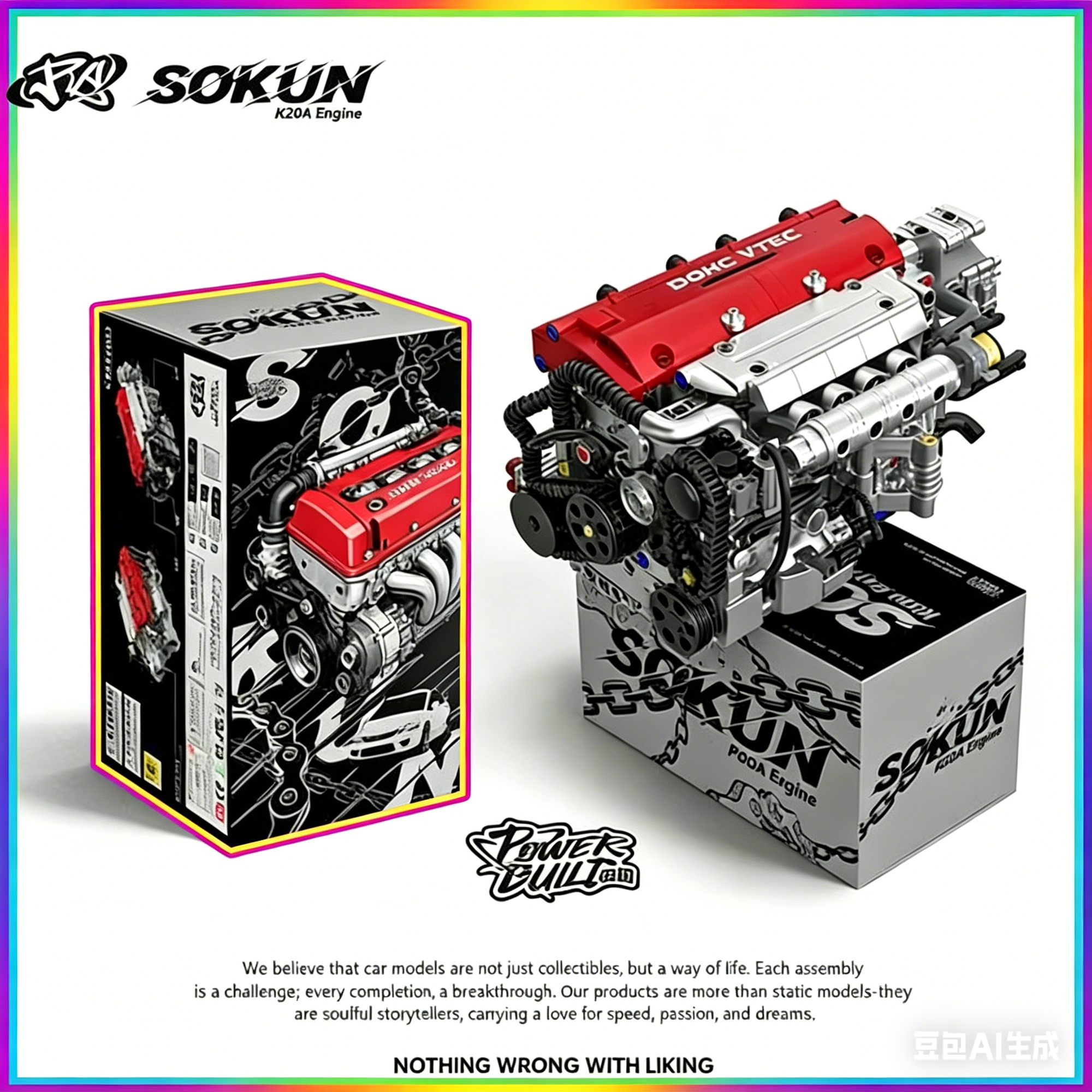 Новый продукт, двигатель Honda K20A, 907 деталей, без двигателя