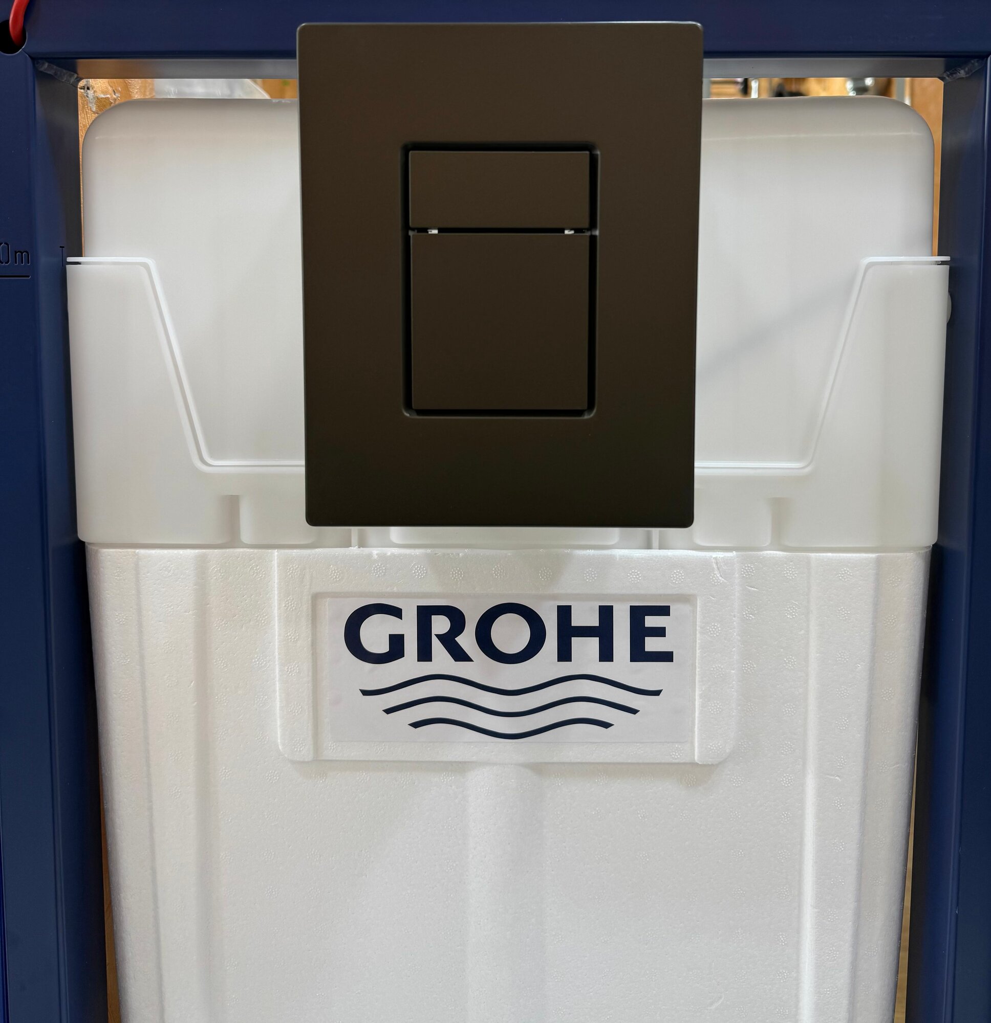 Кнопка смыва для инсталляции GROHE, кнопка для унитаза графит (оружейная сталь), Смывная панель для Грое