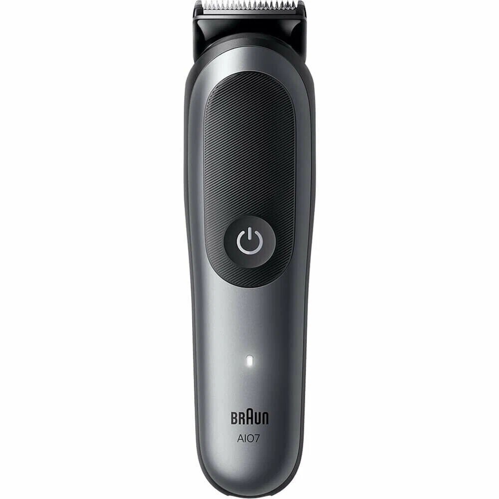 Триммер электрический Braun S7 AIO7560 универсальный 13в1 с косметичкой черный/серый графит