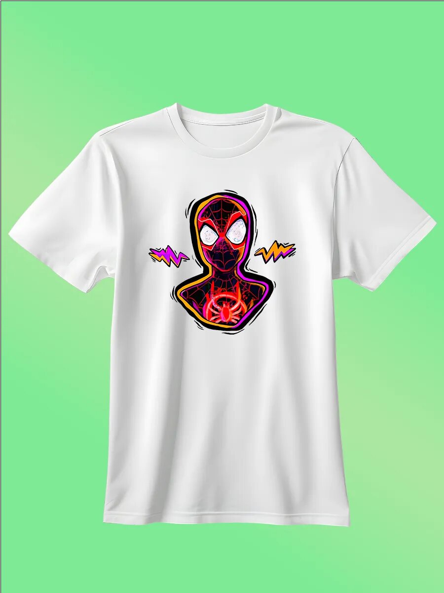 Футболка с принтом Spider-Man супергерой подарок