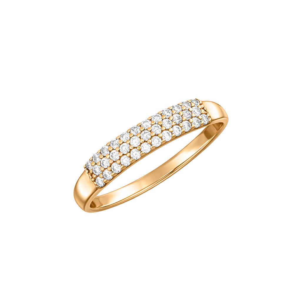 Кольцо GUDDA, красное золото, 375 проба