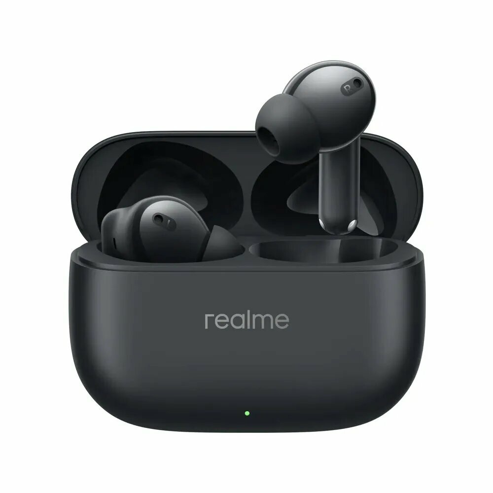 Realme Наушники беспроводные с микрофоном realme Buds T310, Bluetooth, USB Type-C, черный