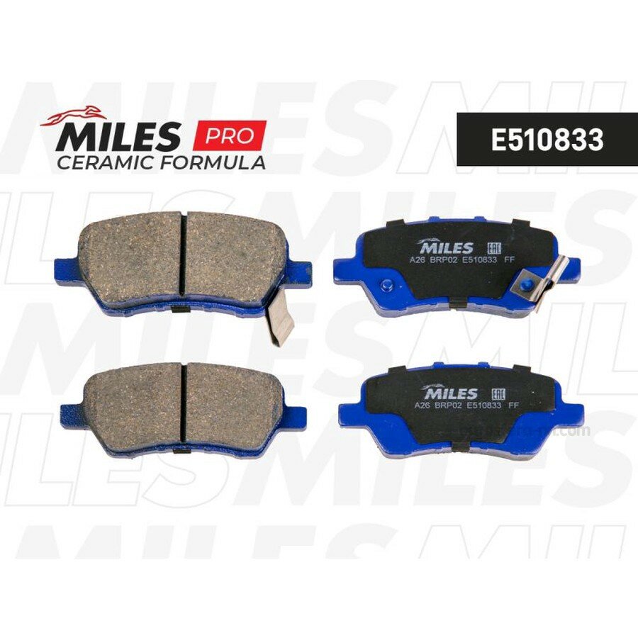 MILES E510833 Колодки тормозные HONDA ODYSSEY 03-/STEPWGN 05-09 зад. Ceramic PRO