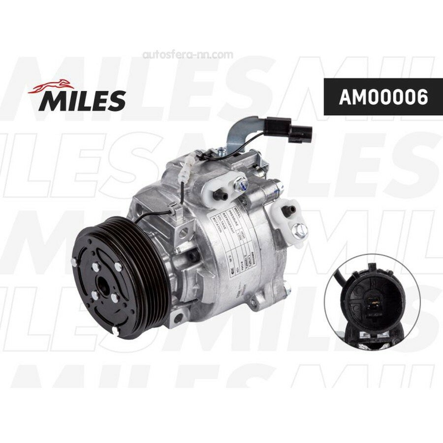 MILES AM00006 Компрессор кондиционера MITSUBISHI ASX/OUTLANDER 10-