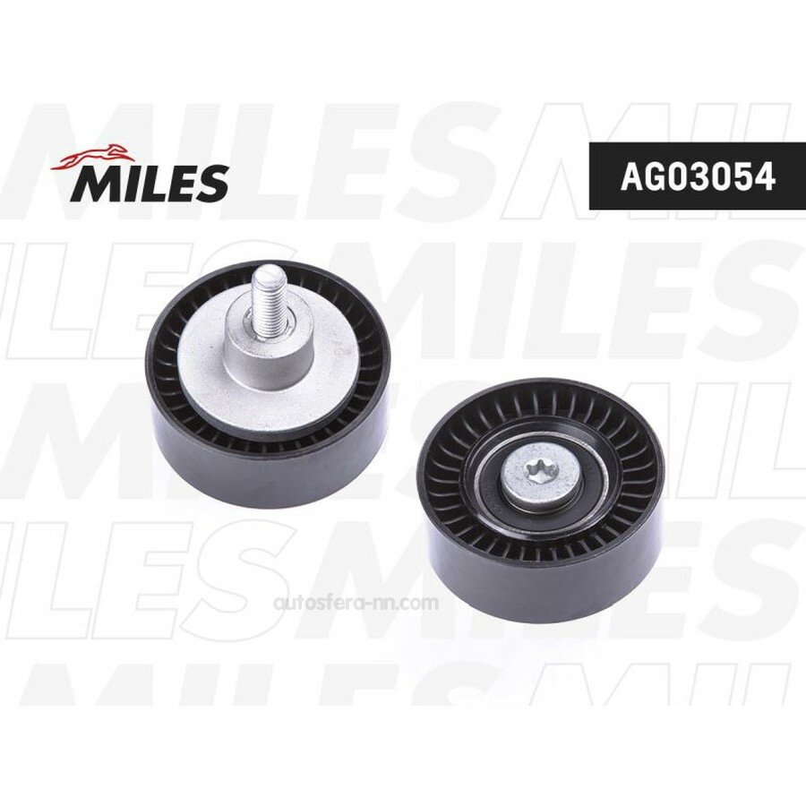 MILES AG03054 Ролик натяжителя поликлин. ремня
