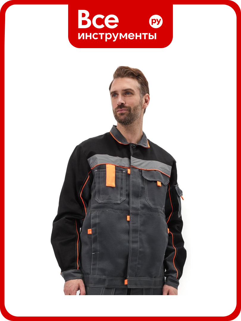 Костюм URSUS рольф куртка/полукомбинезон, темно-серый/черный КОС122-336; 48-50, 170-176