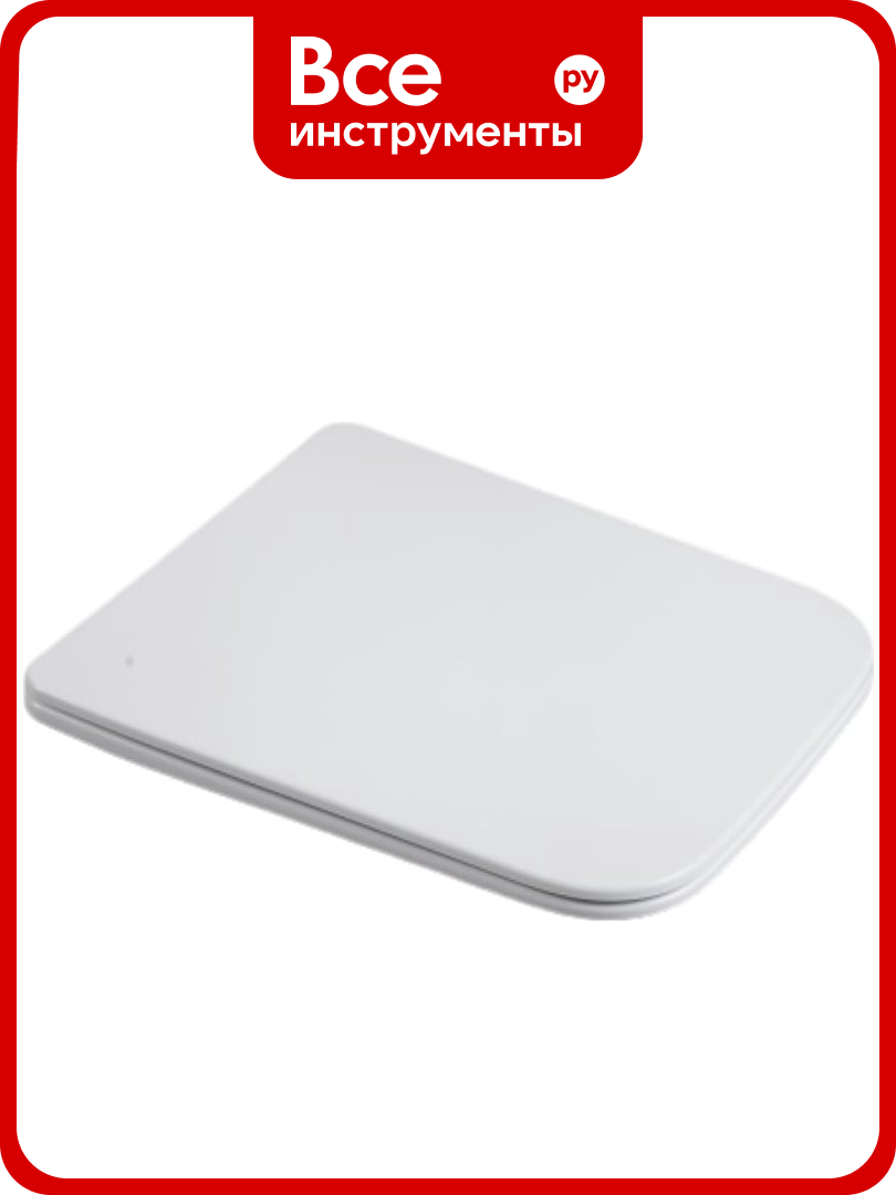 Сиденье для унитаза WeltWasser WW 010 GL-WT, квадратное, из дюропласта, с микролифтом и быстросъёмным механизмом