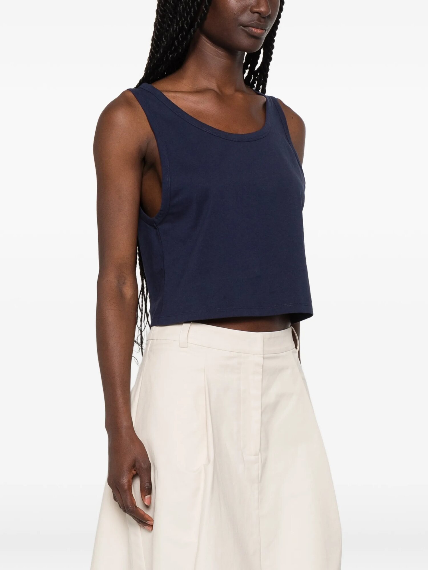 Топ Sporty & Rich Logo-patch tank top, размер 42 — фото 1