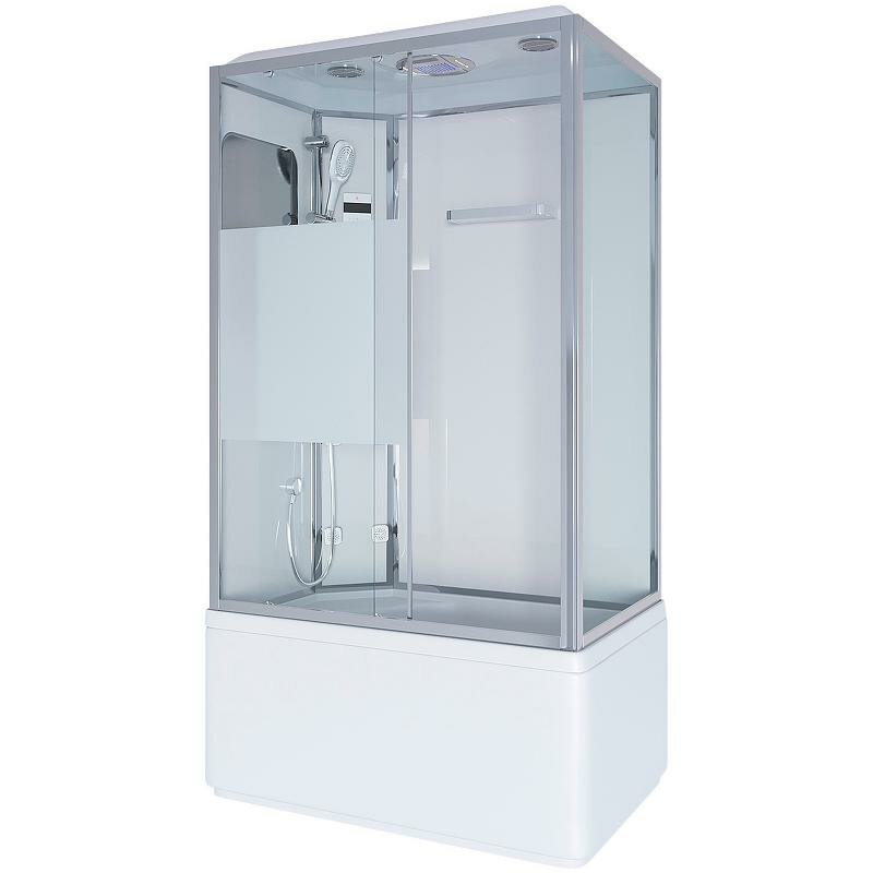 Душевая кабина Niagara Ultra 120x80 3070164L профиль хром, с гидромассажом, левая