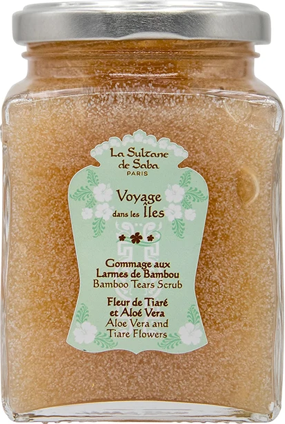 La Sultane de Saba Гоммаж Слеза бамбука "Тиаре /Алоэ вера" Bamboo Tears Scrub Aloe Vera and Tiare Flowers 200g
