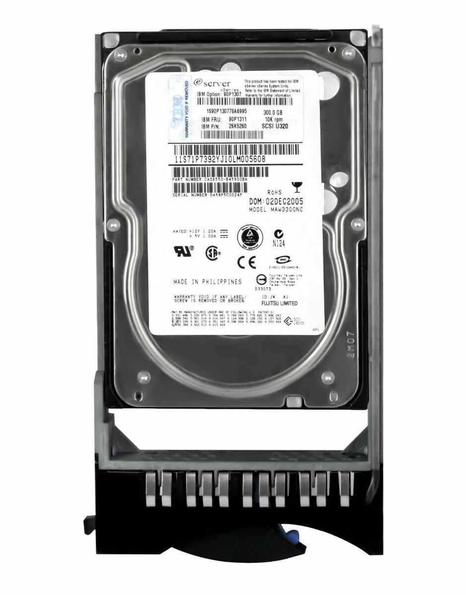 Жесткий диск IBM 300Gb 10000 U320SCSI 3.5" HDD CA06550-B45900BA