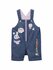 Комбинезон MIKI HOUSE Embroidered denim overalls, размер 3 года, Синий принт