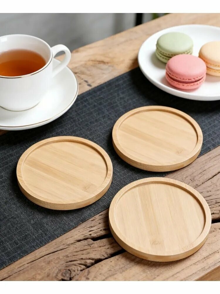 Подстаканник "Round Walnut*3"