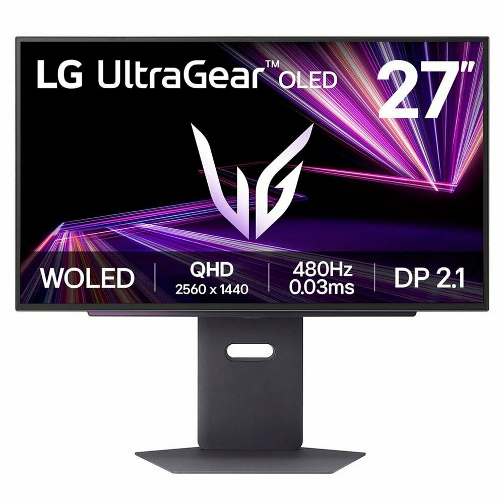 Монитор 26.5" LG 27GX790A-B WOLED, 2560x1440, 480Hz, 0,3ms, 800сd/m, 1.5M:1, HDR10 | 2xHDMI(2.1), DP(2.1), USB3.0 | HAS, Pivot, Swivel, ExPSU, Vesa 100, Black