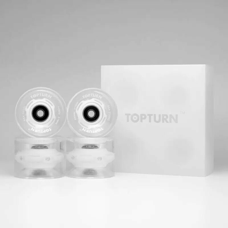 TOPTURN Светящееся колесо для лэндборда, белый ночной свет, высокая интенсивность вспышки