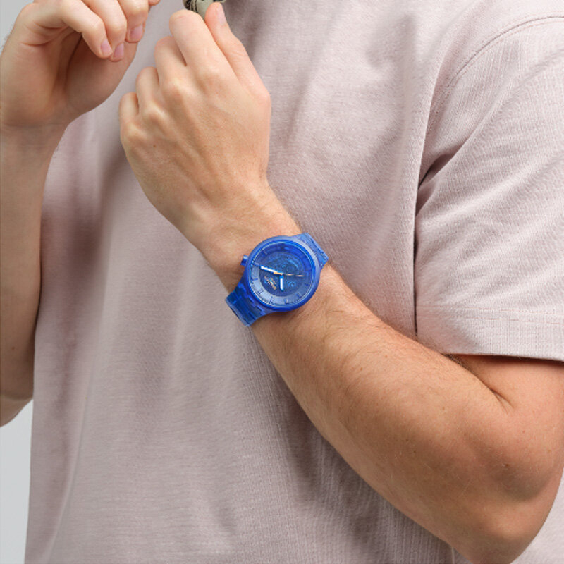 Наручные часы Swatch, синий — фото 1