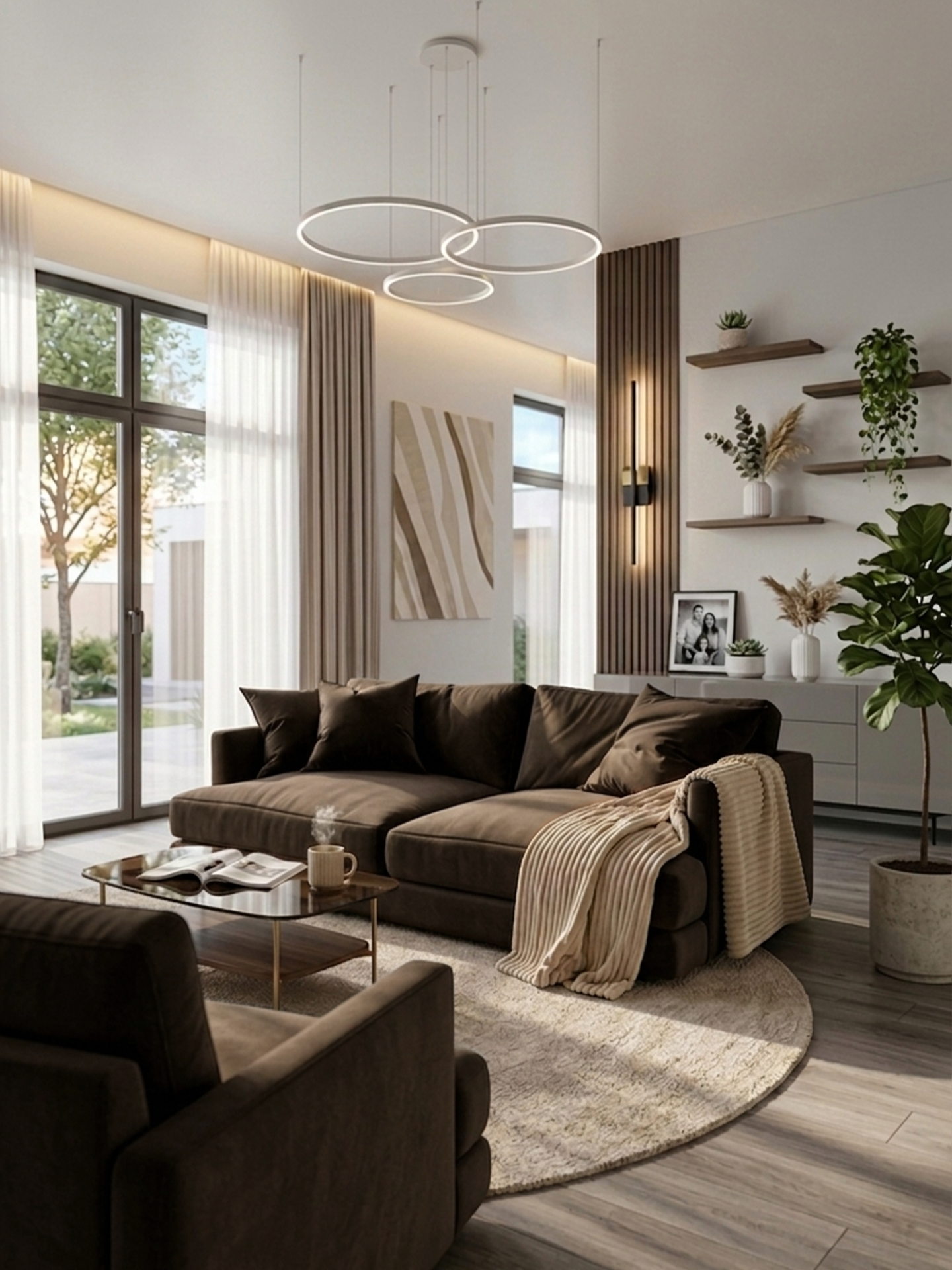 Диван Ибица Velutto 24 NOW 215x116x93 см, коричневый Велютто, еврокнижка Фиеста