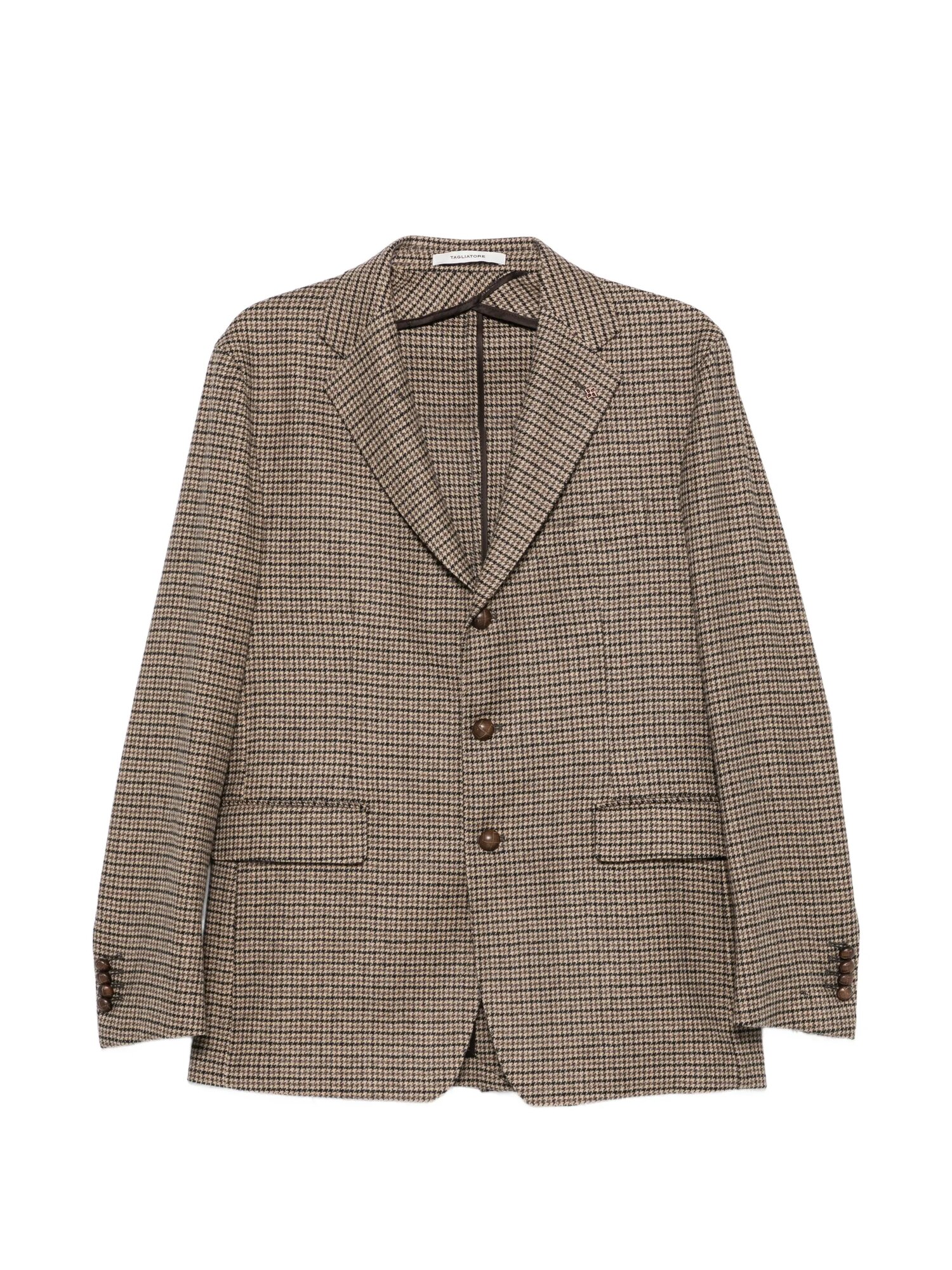 Пиджак Houndstooth-pattern single-breasted blazer