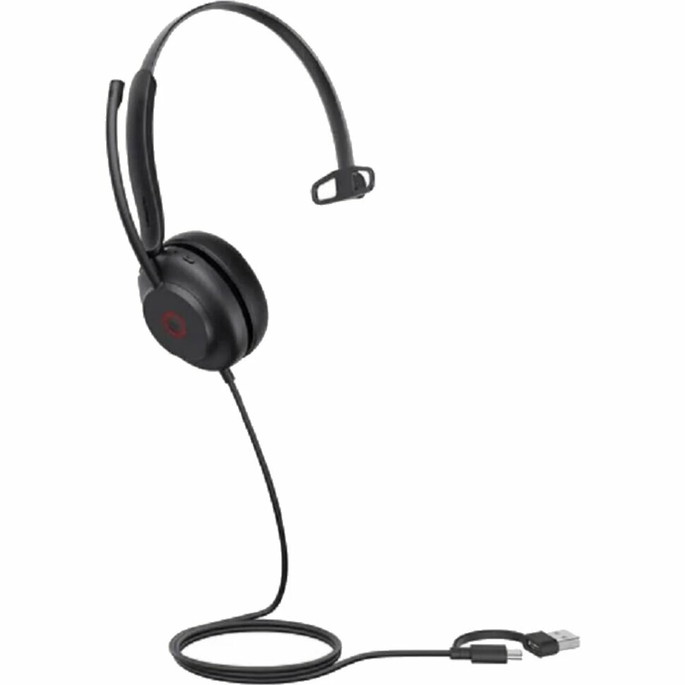 Гарнитура Yealink UH35 Mono UC USB-C/A Моно, провод, HD, шумопод, LED, USB-C/A, 2389306