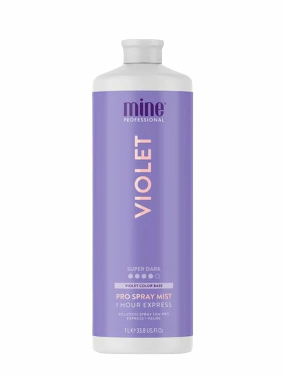 MineTan / Лосьон для моментального загара Violet Pro Spray Mist 14% DHA 1000 мл
