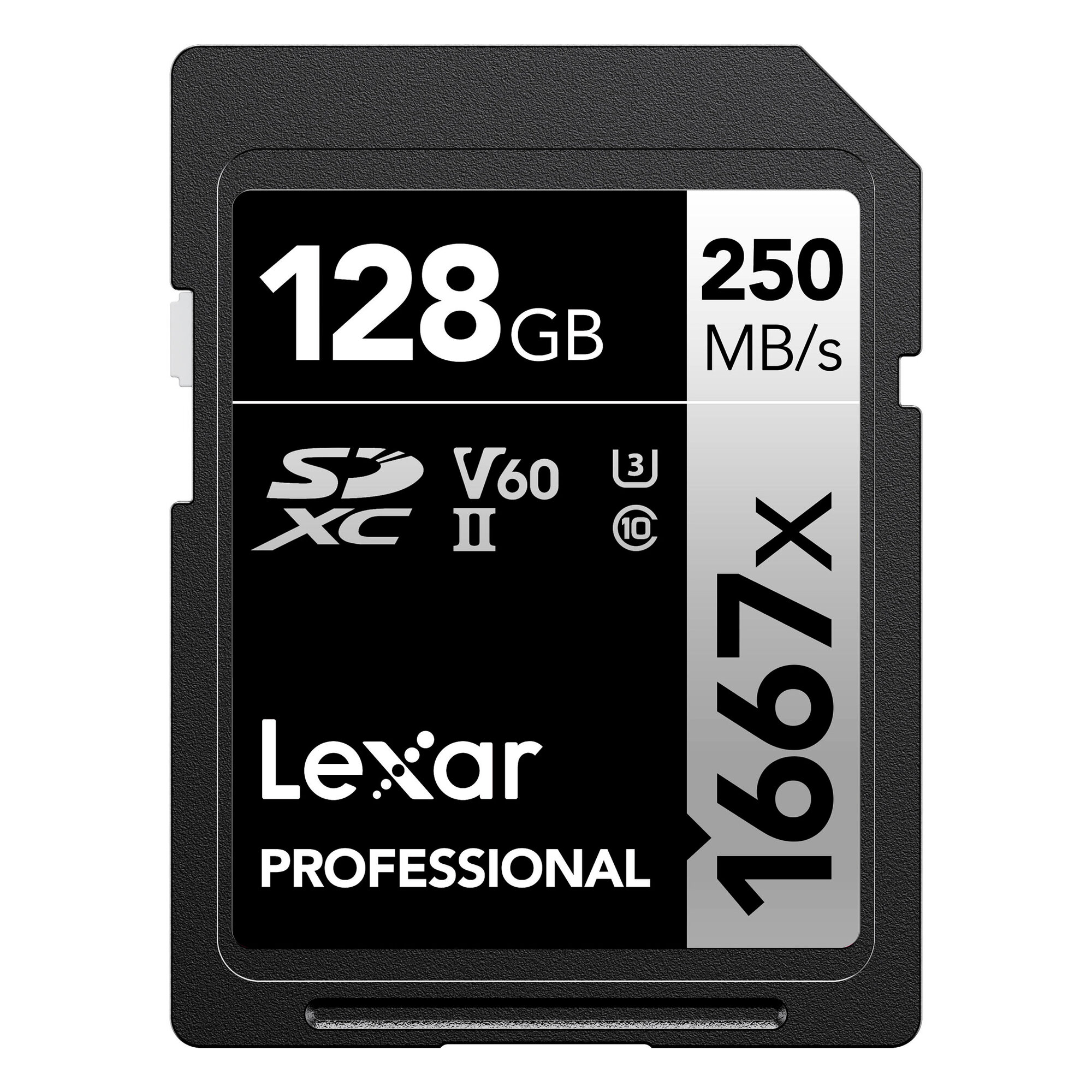 Карта памяти Lexar SDXC 128GB Professional 1667x UHS-II U3 V60
