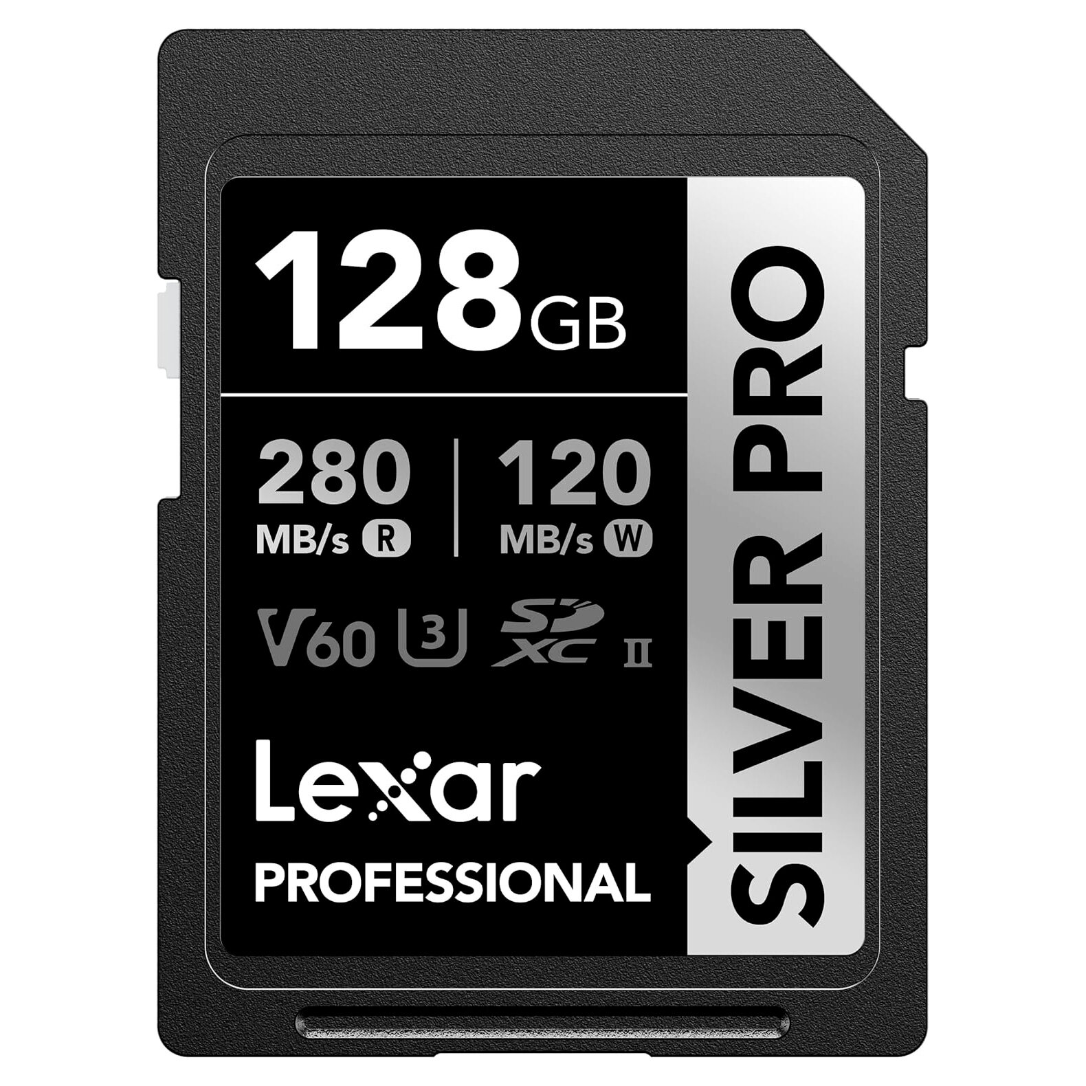 Карта памяти Lexar SDXC 128GB Professional Silver PRO UHS-II U3 V60
