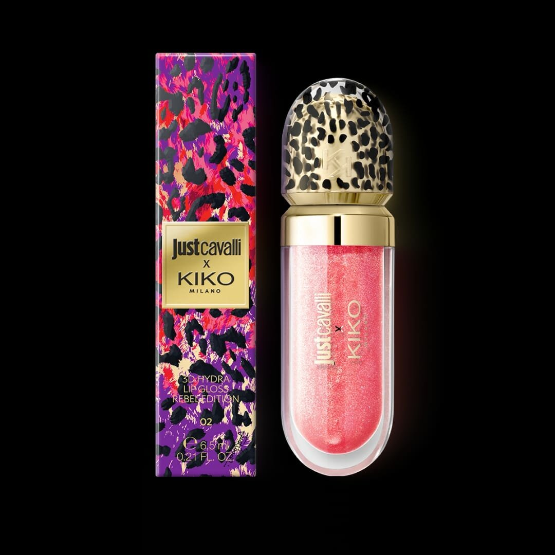Just Cavalli x Kiko Milano 3D-блеск для губ 3d hydra lip gloss rebel edition - 02 Jaguar Nectar