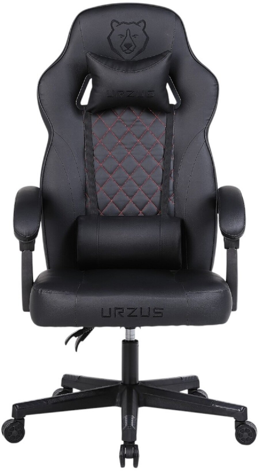 Кресло компьютерное игровое URZUS Citadel Black экокожа (UR-7351125)