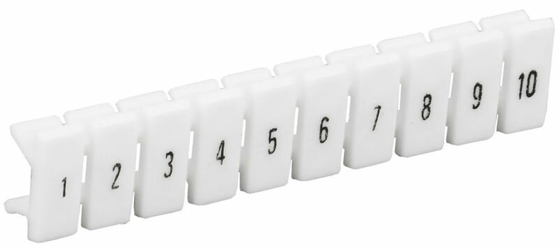 Маркеры для КПИ-1.5кв. мм с нумерацией №№ 1-10 IEK YZN11M-001-K00-10