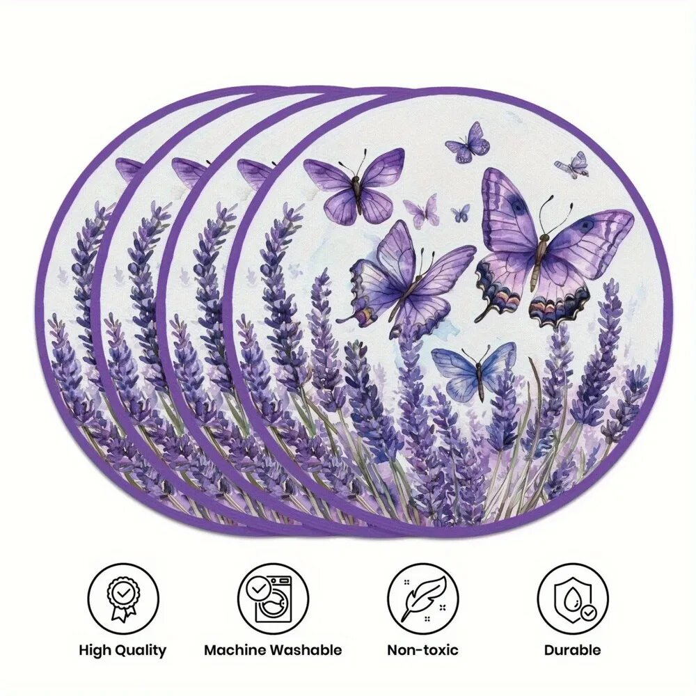 Салфетка сервировочная Имитация льна 38x38см, 4шт.