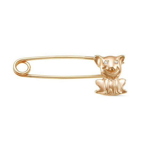 Брошь JEWELIN, серебро, 925 проба, фианит