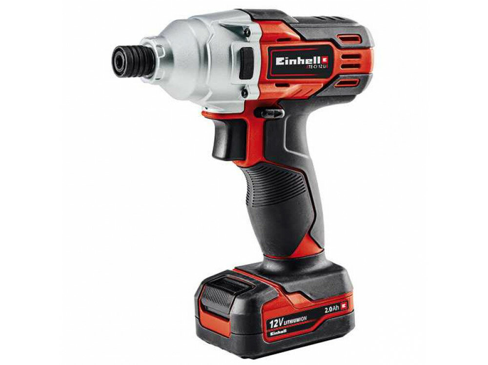 Винтовёрт Einhell 4510050 акк. ударный TE-CI 12 Li, 12В, 90 Нм, 0-2400об/мин, 1/4.1x 2.0 Aч