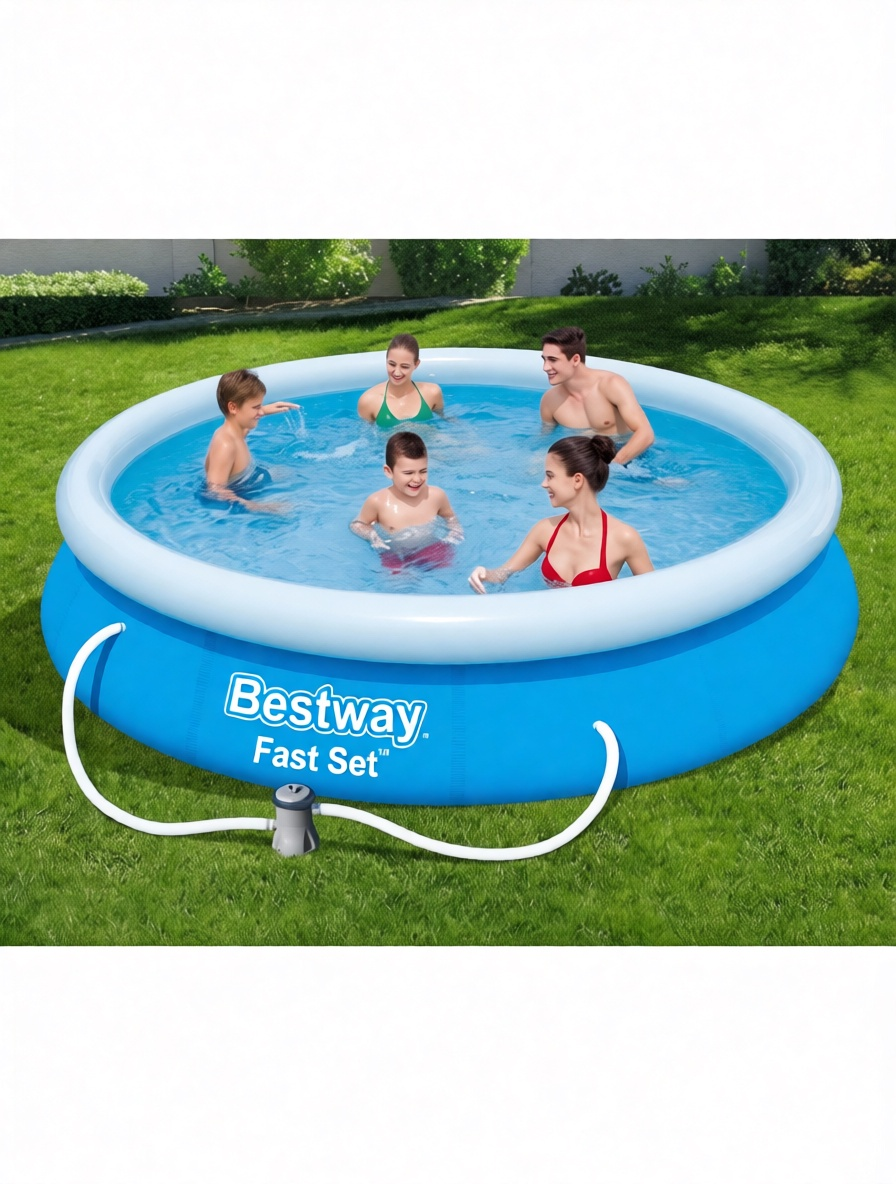 Бассейн Bestway 57274 Fast Set, надувной, круглый, 366 см x 76 см