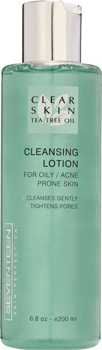 Seventeen Очищающий лосьон с маслом чайного дерева Clear Skin Cleansing Lotion ля жирной и склонной к акне кожи, 200 мл