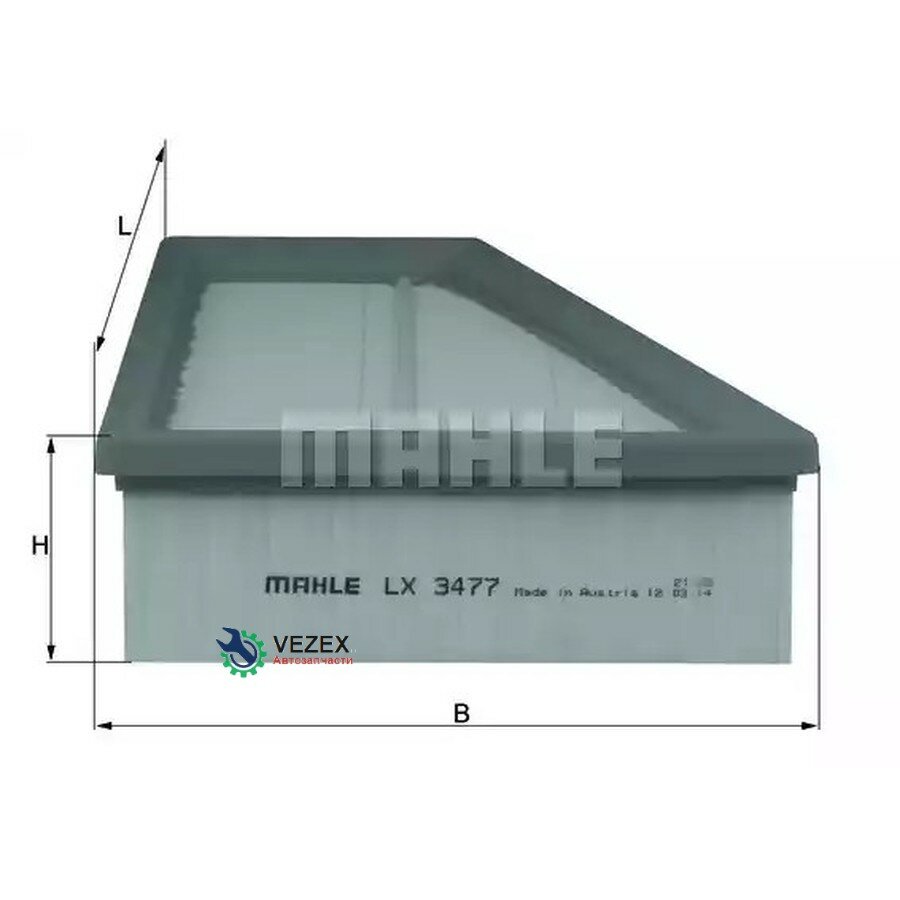 MAHLE LX3477 Фильтр воздушный