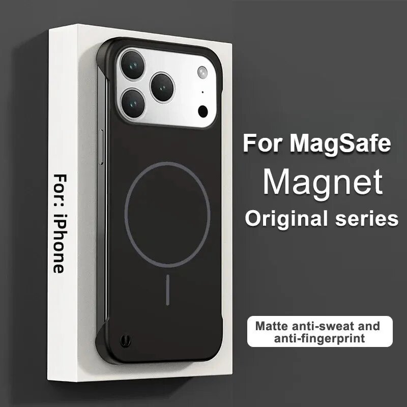 Ультратонкий Матовый Жесткий Чехол Для iPhone 17/16/15/14/13/12 Pro iPhone17 Pro Max, Черный, black
