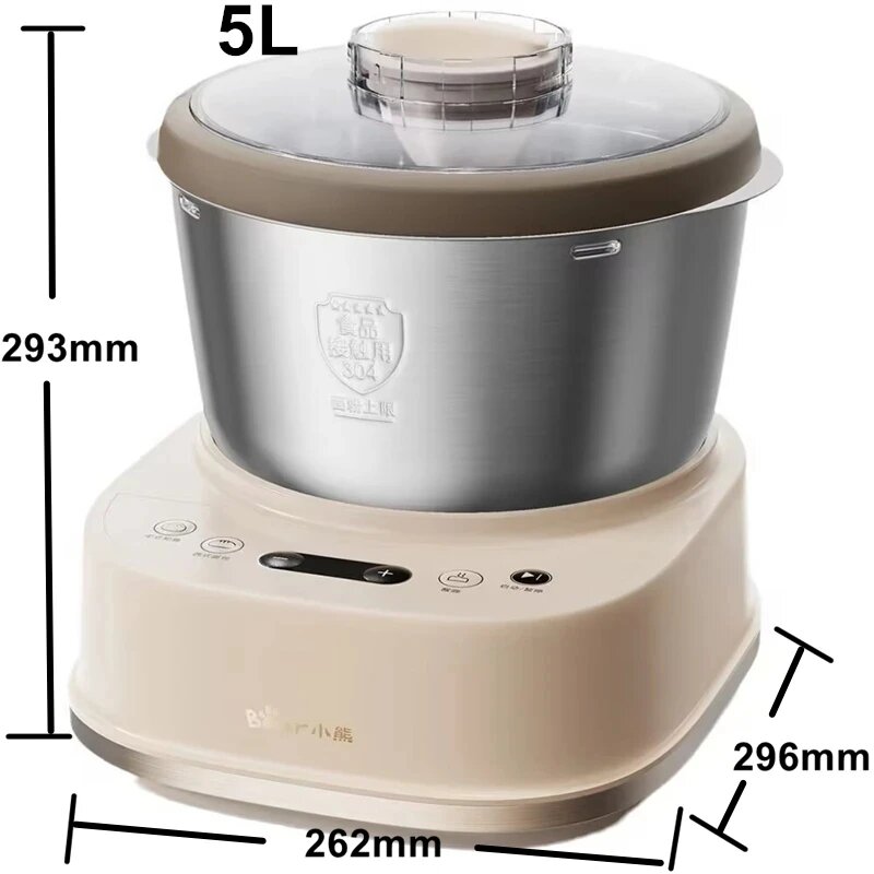 Духовка для замеса теста 220V 5L 7L, Электрический миксер для теста, Электрический блендер, Миксер для муки и хлеба, Машина для ферментации