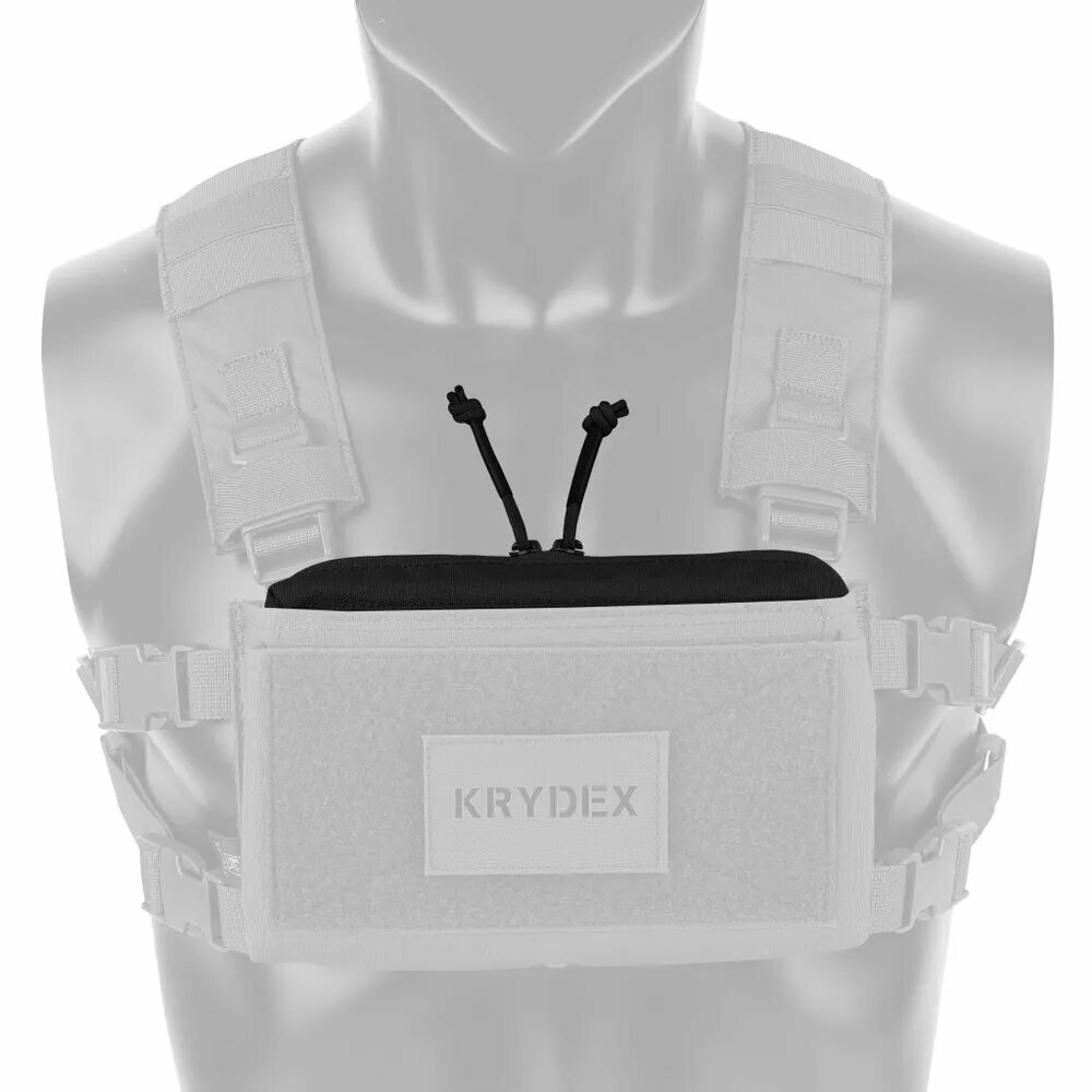 Krydex Gear Сумка гермосумка из нейлона 500D, совместима с шасси MK3 chest rig, черный