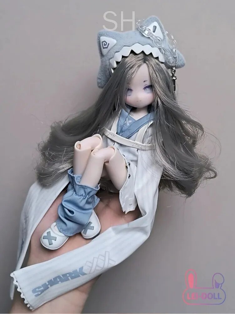 LEI-Doll 1/8 Кукла с шаровидными суставами BJD,(Lovely Kwaidan Series) ,19cm, полный набор прически, одежды и аксессуаров, коллекционная, подарок для девочек