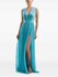 Платье Pleated side-slit maxi dress