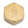 Заглушка (на трубу) LD PRIDE DN15 (1/2") ВР латунь никель в упаковке LD.67.504.1...
